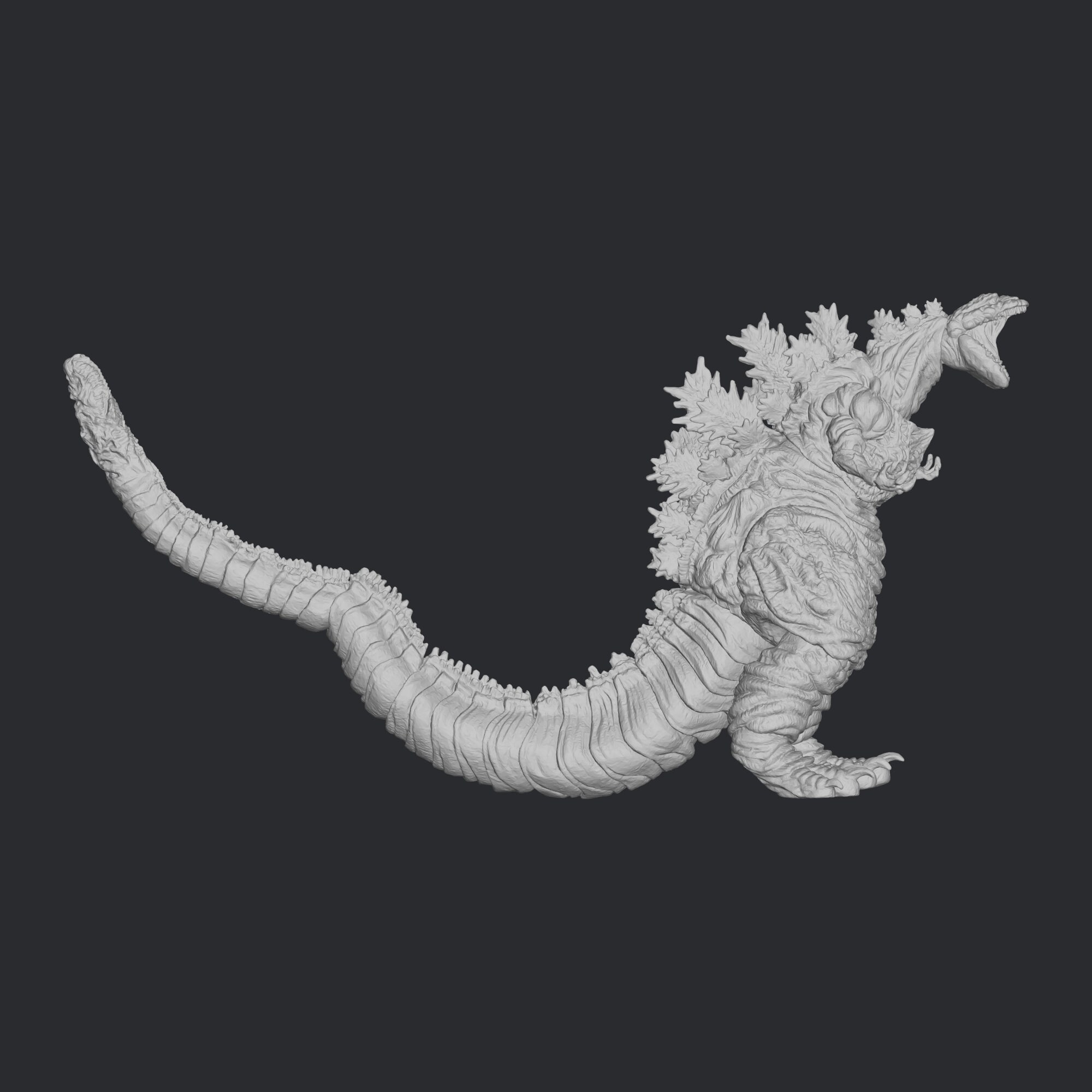 Legendary Shin Godzilla Stl File 3d Printing, 3d Print File, Miniature ...