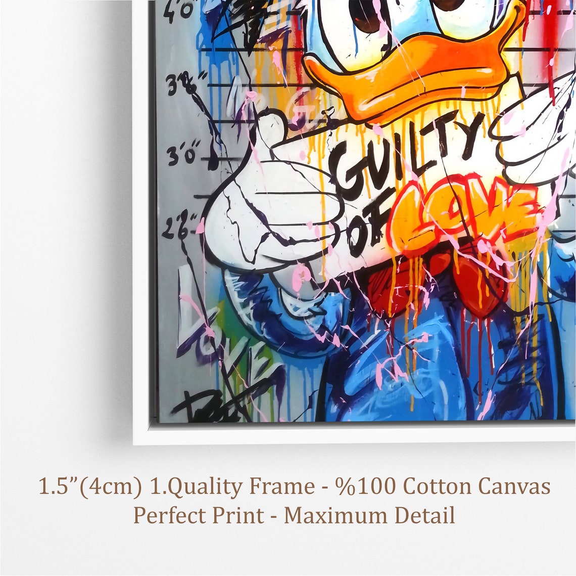 Banksy Guilty Dorlock Homes Graffiti Pop Art Canvas, Banksy Style Pop ...