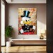 Guilty of Loving Graffiti Pop Art, Daffy Duck Modern Painting Abstract ...