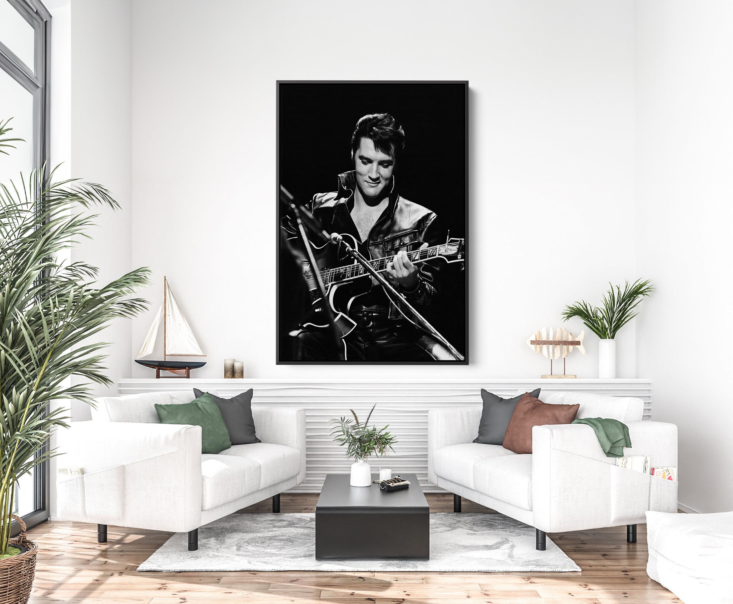 Elvis Presley Canvas Wall Art, King of Rock Elvis Presley, Elvis 1693 ...