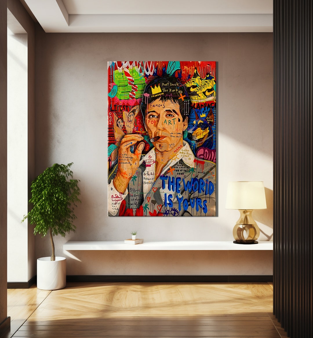 Pop Art Al Pacino Modern Painting Print Abstract Framed Canvas Wall Art ...