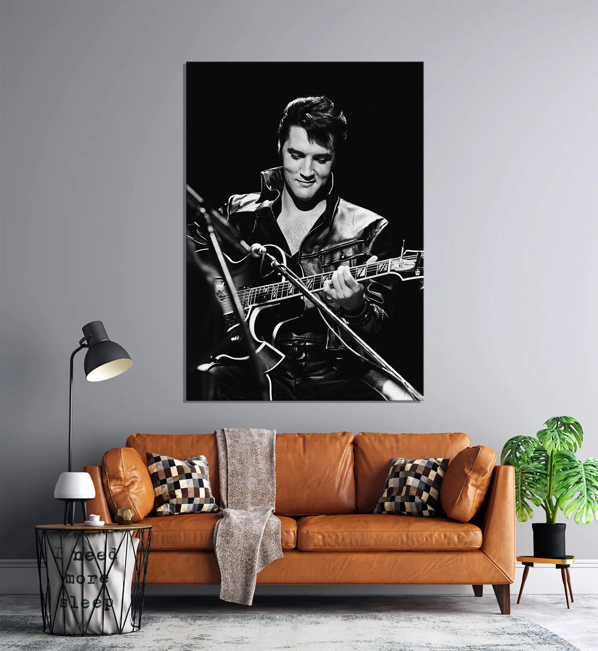 Elvis Presley Canvas Wall Art, King of Rock Elvis Presley, Elvis 1693 ...