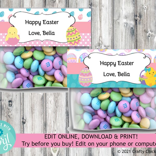 Candy Bag Toppers - Etsy