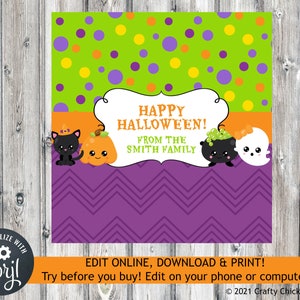 Halloween Candy Bar Wrapper Halloween Candy Bar Wraps - Etsy