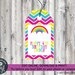 Editable Rainbow Gift Tag, Rainbow Favor Tag, Rainbow Birthday Party ...