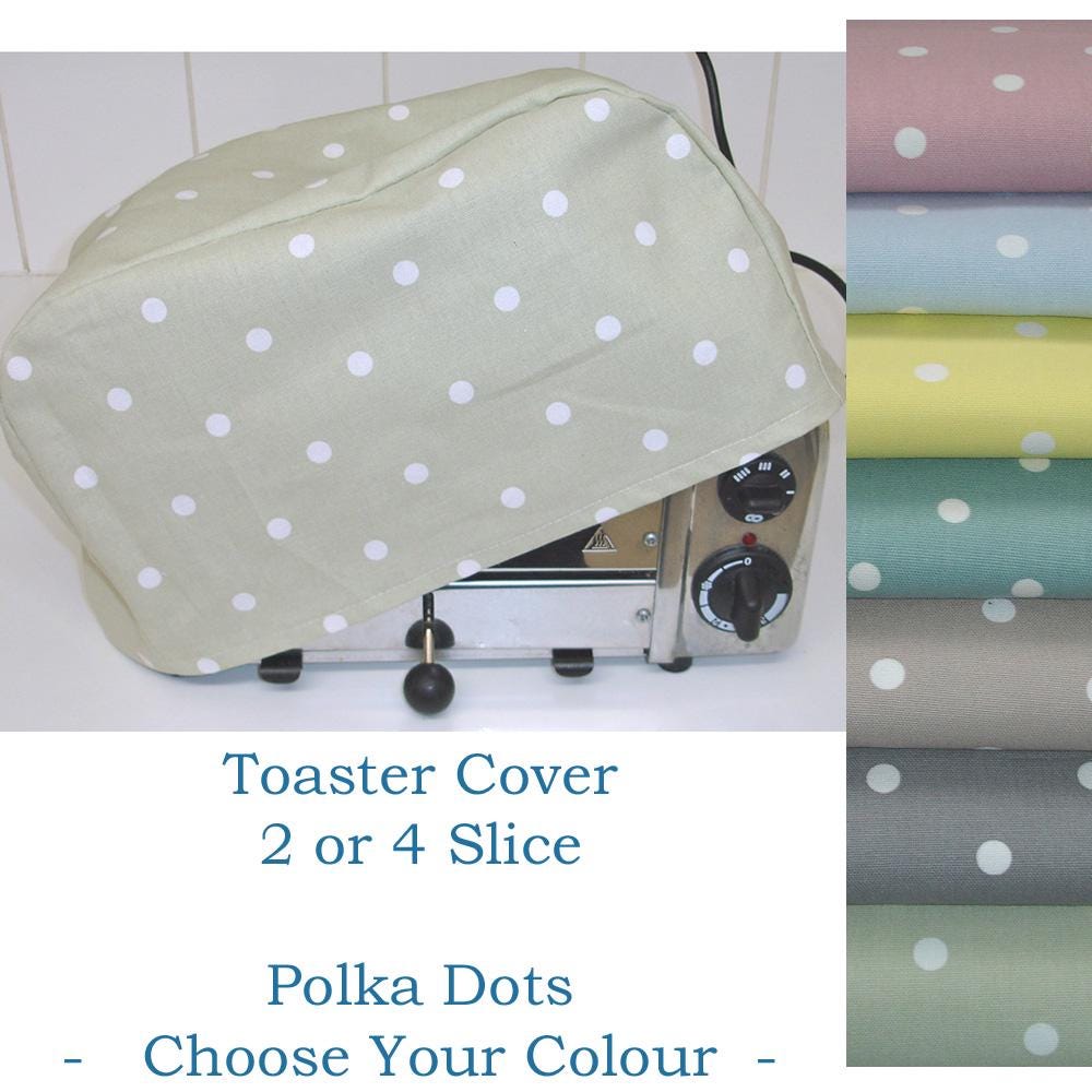 Toaster Cover Polka Dots Dualit 4 Slice or 2 Slice Toaster Dust Cover ...