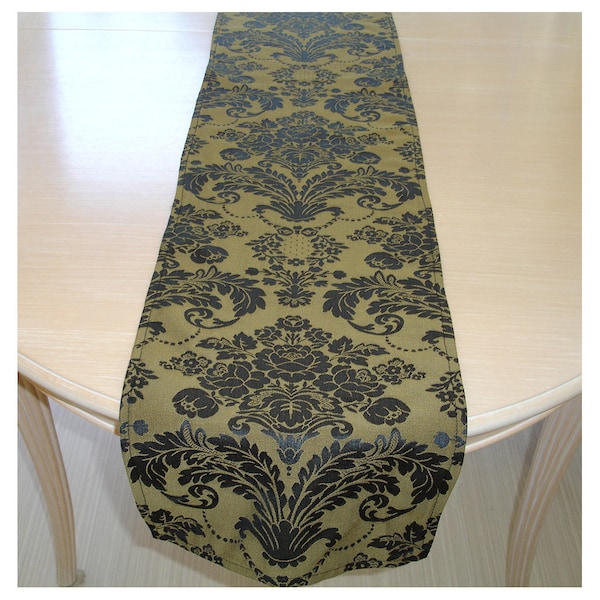 Damask Table Runner - Etsy