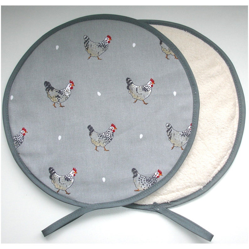 Chickens Aga Hob Lid Mat Pad Round Hat Cover Sophie Allport Chicken ...