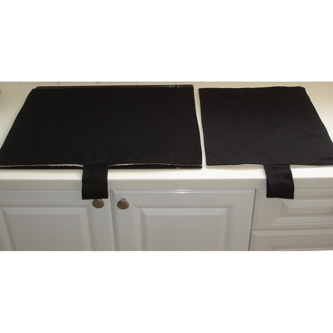 Black Everhot 90i Hotplate Oven Hob Lid Covers Range Cooker Mat Kitchen ...