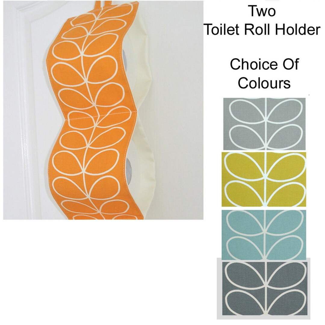 Toilet Loo Roll Holder Hanging Towel Storage 2 Rolls Hanging Stem Leaf ...