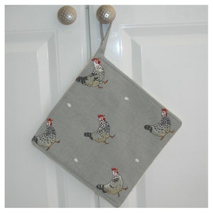 Sophie Allport Chickens Pot Holder Grab Chicken Kitchen Pad Mat ...