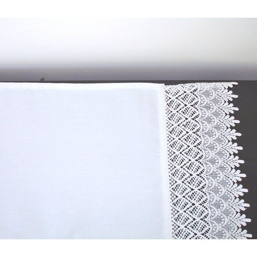 Lace Trimmed Altar Cloth Church Tablecloth White 150cm X 40cm ...