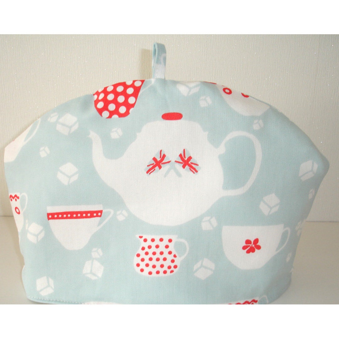 Tea Cosy Duck Egg Red and White Cozy Teapot Union Jack Coronation - Etsy