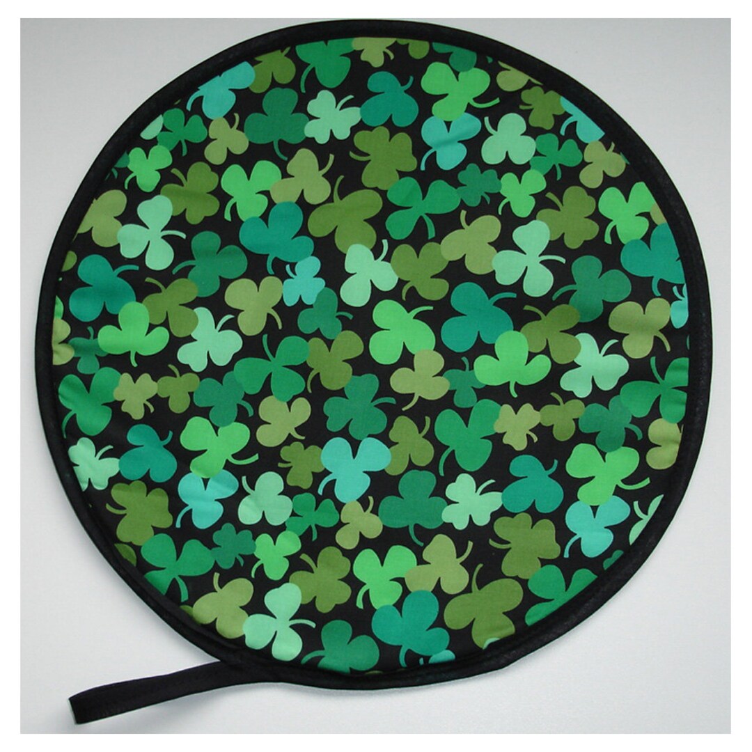 Shamrock Aga Hob Lid Covers Mats Pads Pair of Irish Shamrocks With ...