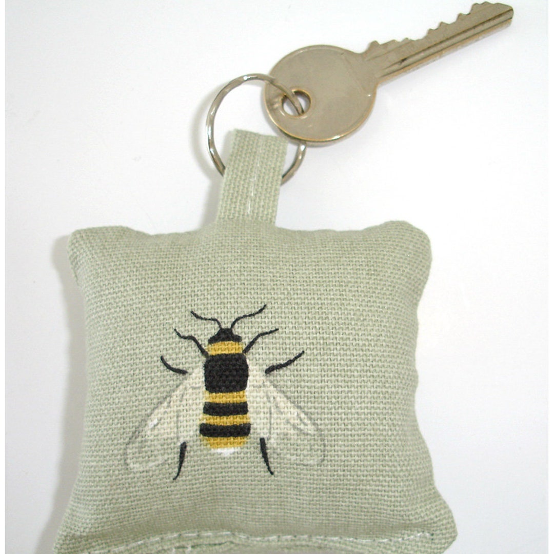 Bee Keyring Bees Key Ring Bag Charm Pillow - Etsy