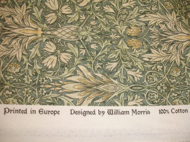 William Morris Snakeshead Green Bolster Pillow COVER ONLY Forest ...