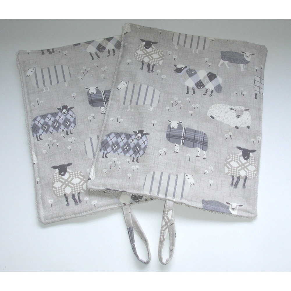 Pair Rayburn 600 Series Hob Lid Covers Two Red and Black Sheep X 2 ...