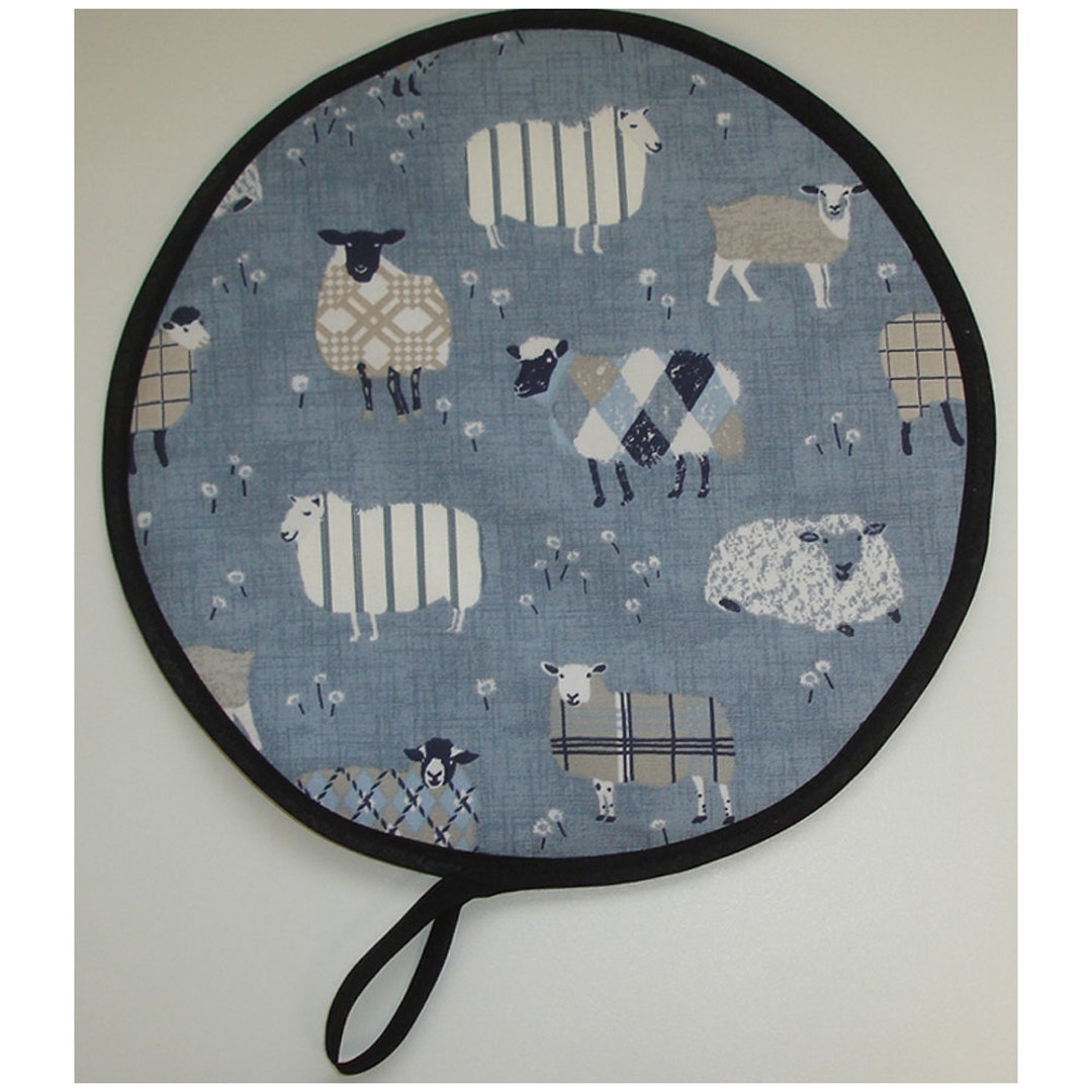 Aga Hob Lid Covers Mat Pad Round Hotplate Hat Sheep Farm Farmyard ...