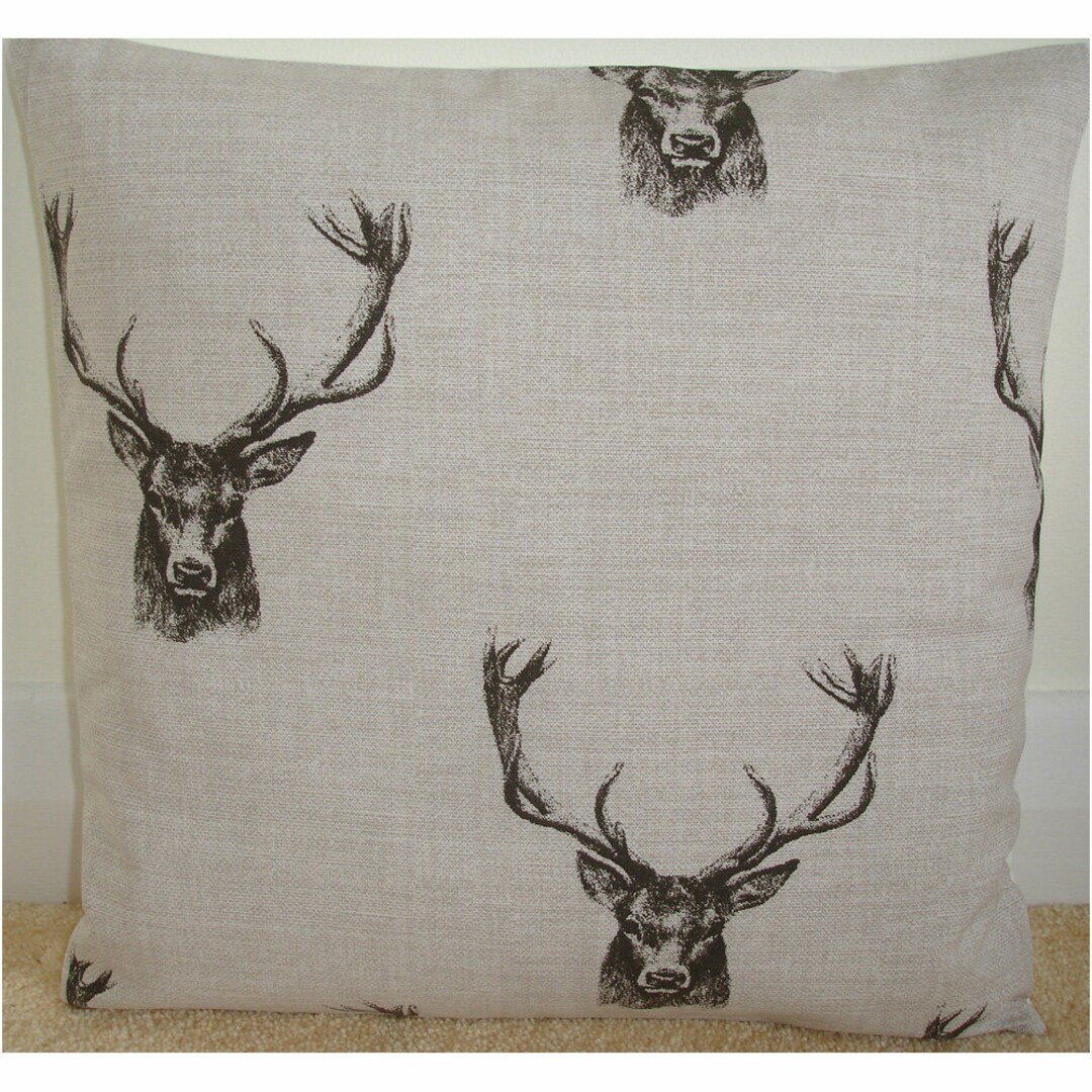 Pillow Cover Stag Antlers Stag Head 16" 18" 20" 24" 26" Cushion Case ...