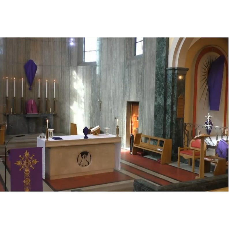 White Linen Church Altar Cloth 60" Length Tablecloth 150cm ...