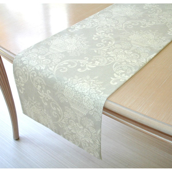 Gray Table Runner - Etsy