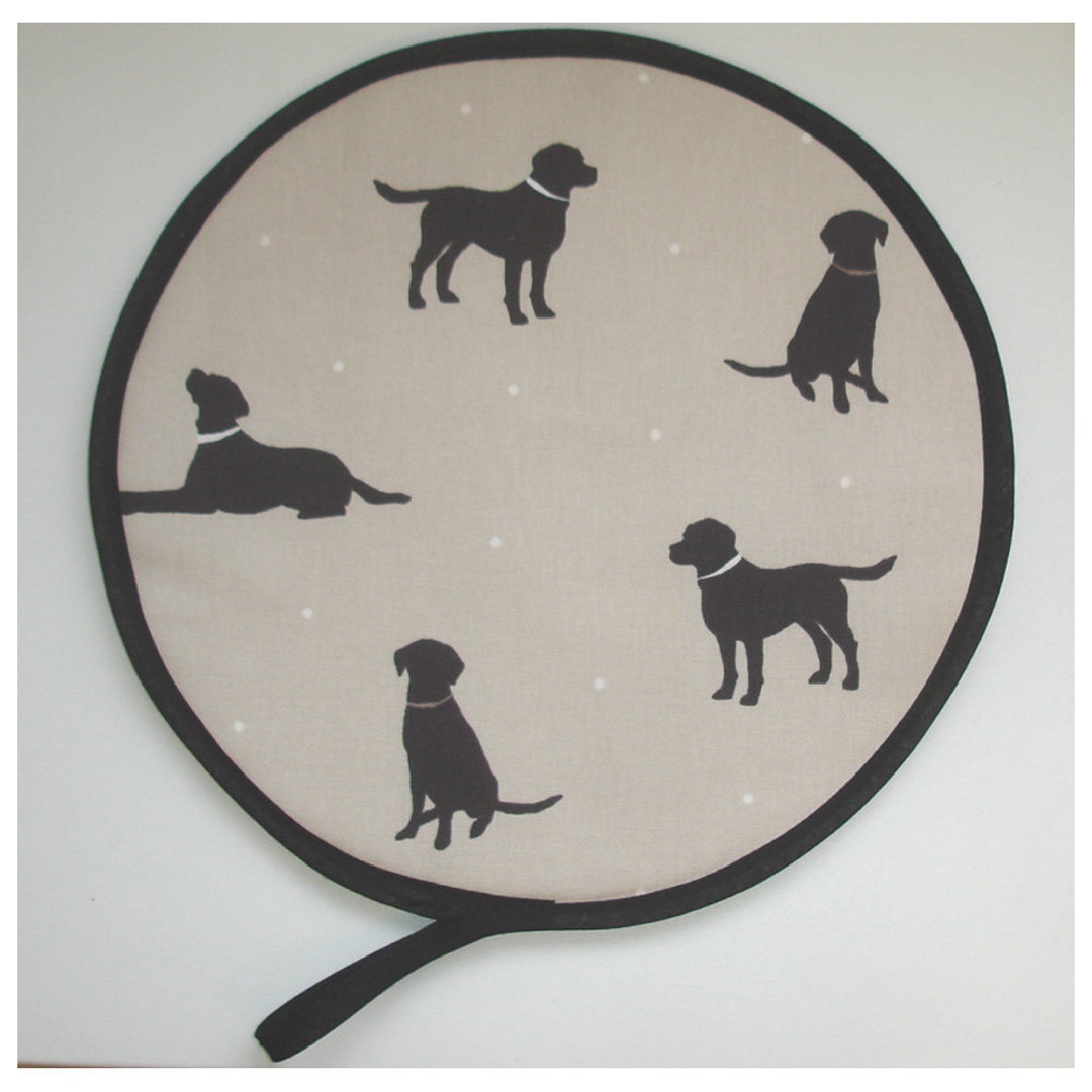 Aga Hob Lid Hotplate Mats Pads With Loop Chocolate Brown Labrador Dog ...