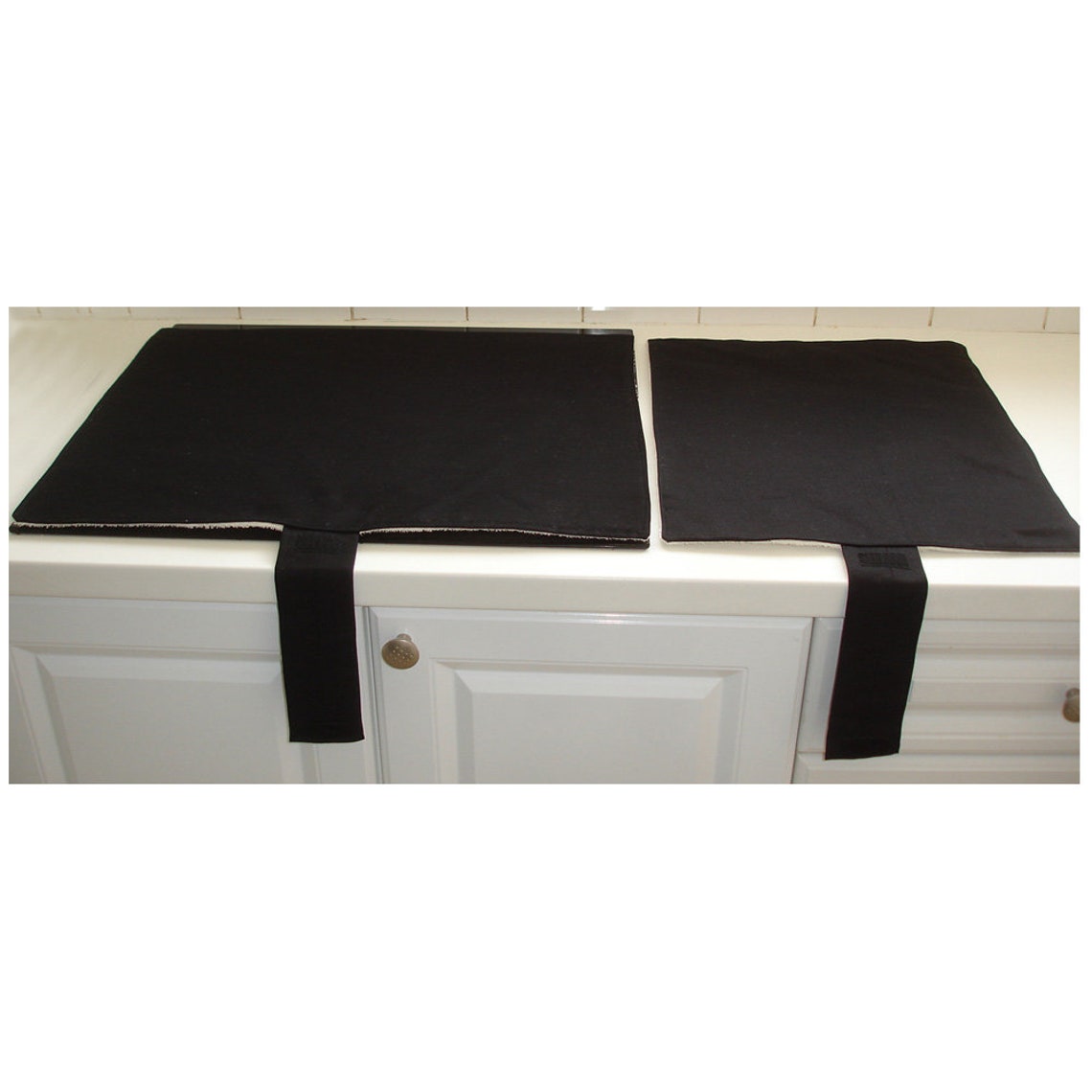 Black Everhot 90i Hotplate Oven Hob Lid Covers Range Cooker Mat Kitchen ...