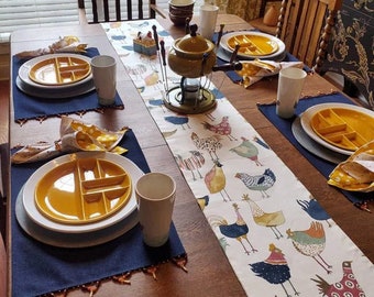 Rooster Table Runner - Etsy