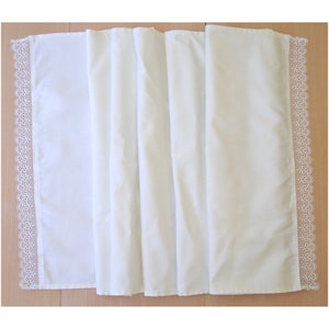 Lace Trimmed Altar Cloth Church Tablecloth White 200cm X 50cm ...
