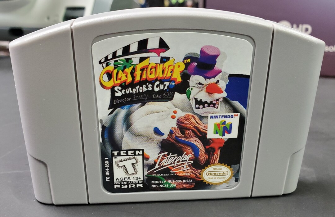 Nintendo 64 Clay Fighter: Sculptor's Cut New N64 Cartridge Free ...