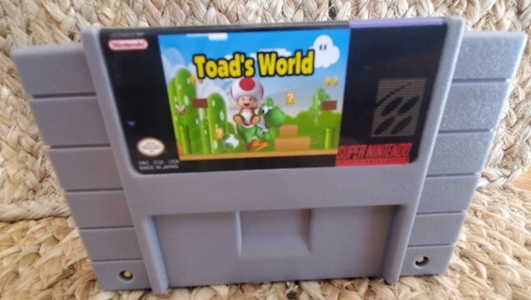 16 Bit Super Nintendo Toad's World New SNES Cartridge Free Shipping - Etsy
