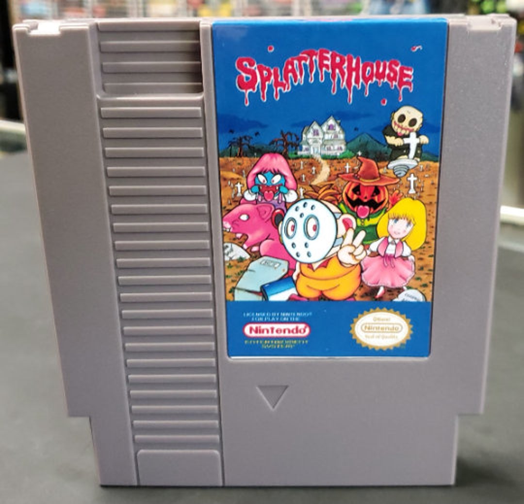 8 Bit Nintendo Splatterhouse New NES Cartridge Free Shipping - Etsy