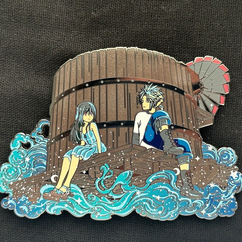 Cloti FF7 Water Tower Enamel Pin - Etsy