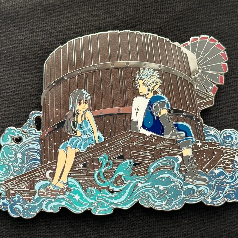 Cloti FF7 Water Tower Enamel Pin - Etsy