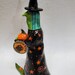 Halloween Ceramic Green Standing Witch Pumpkin Rattle - Etsy