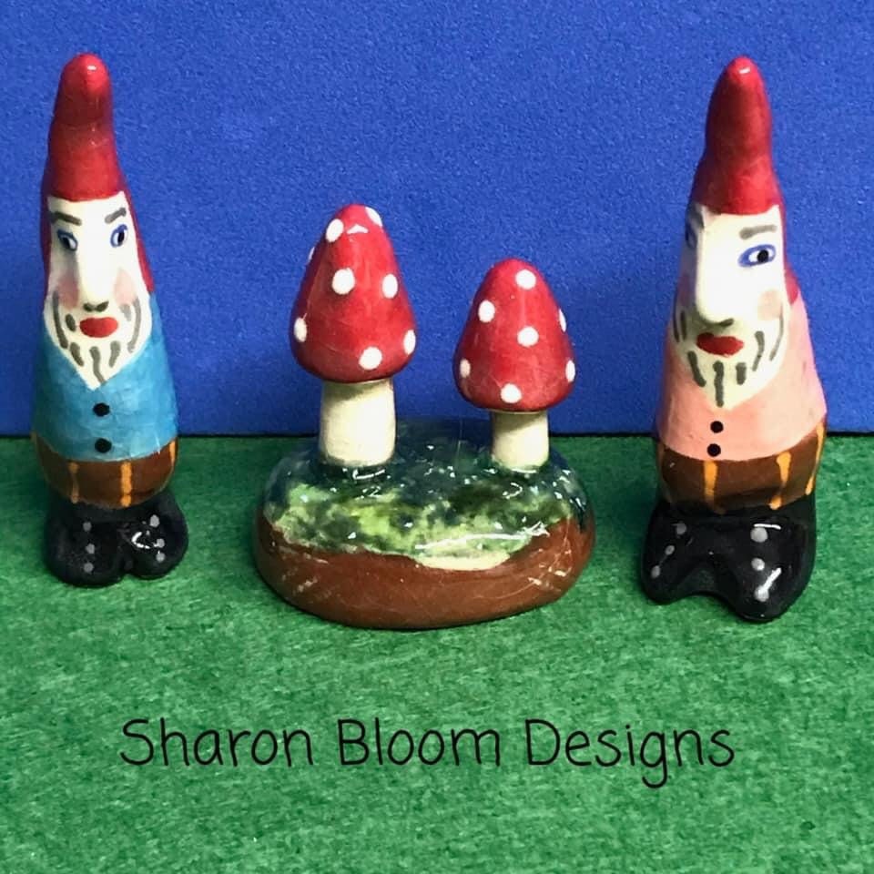 Fine Art Ceramics Red Polka Dot Mushroom Ceramic Wall Plaque Handmade ...