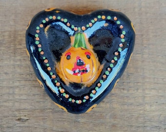 Halloween Ceramic Green Standing Witch Pumpkin Rattle - Etsy