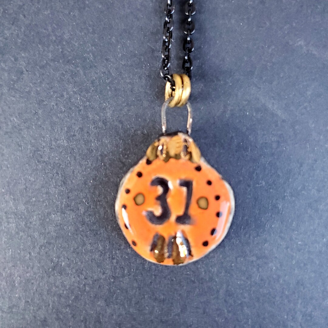 Halloween 31 Ceramic Pendant Necklace by Sharon Bloom Designs - Etsy
