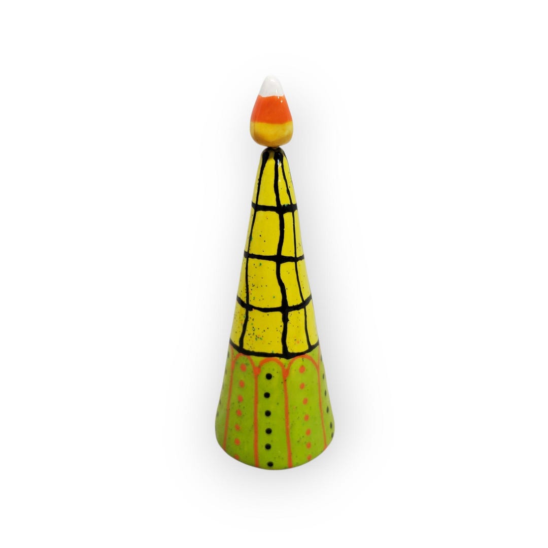 Halloween Ceramic Candy Corn Tree Sculpture Decoration - Etsy