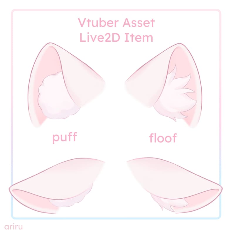 Flopping Cat Ears - Live2d Item - Etsy