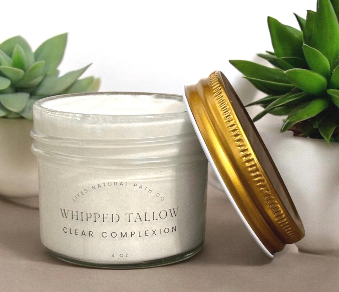 Clear Complexion Moisturizing Whipped Tallow Cream, Natural Face Cream ...