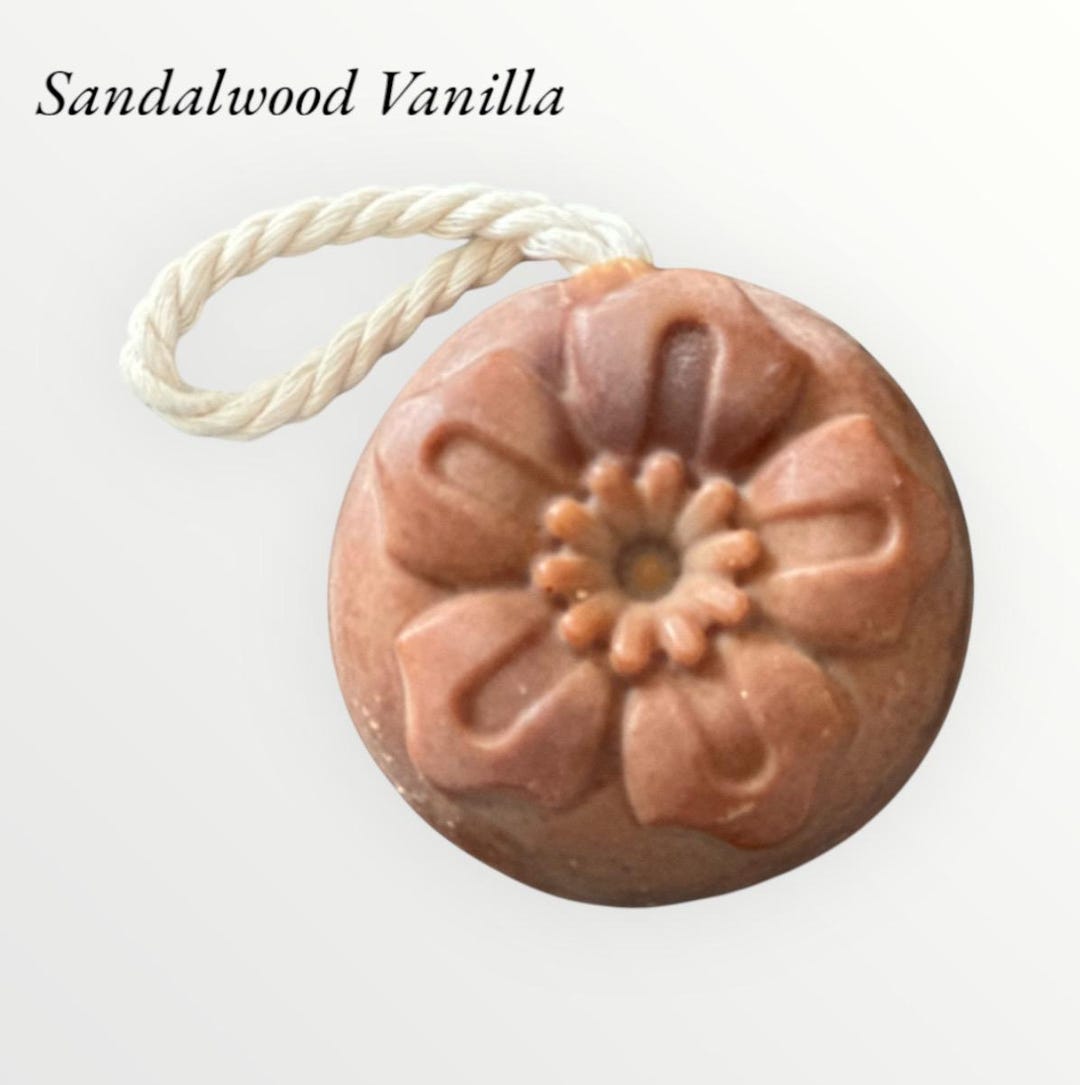Tallow Bar Soap on A String | Moisturizing Gentle Soap | Sandalwood ...