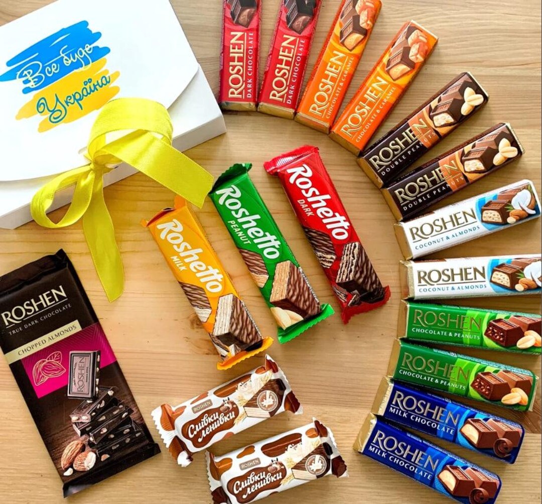 Ukrainian Sweets Candy Chocolate Food Box Roshen / Ukrainian Gift ...