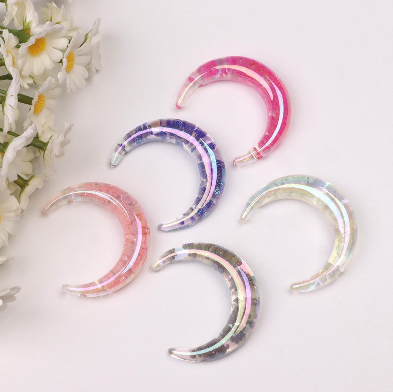 Nice Chunky Moon Craft Beads, Beads for Girls, Acrylic Bead Accessories ...