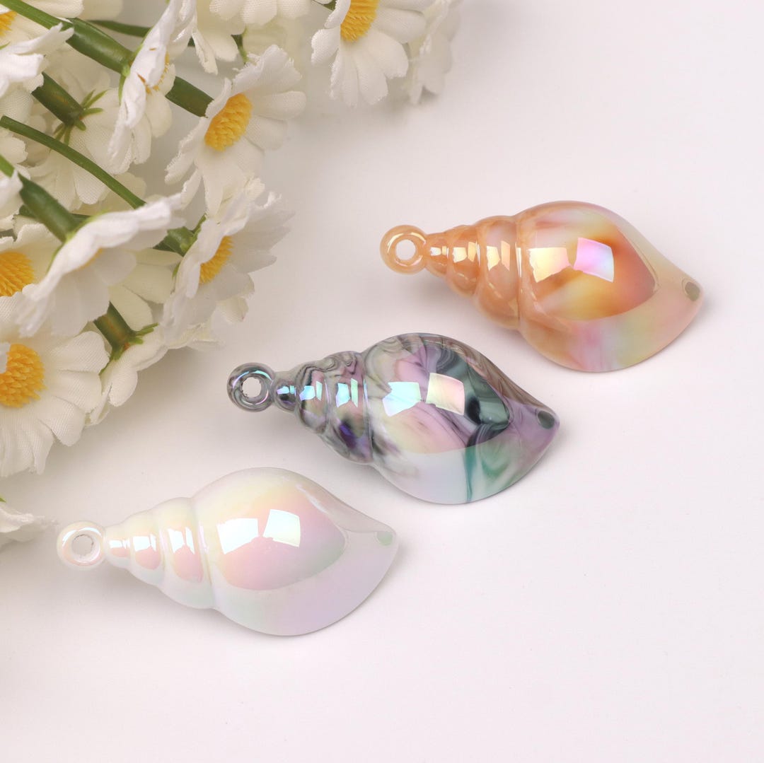 Field Snails, Conch Beads, DIY Earrings, Sea Life Animal Beads, Craft ...