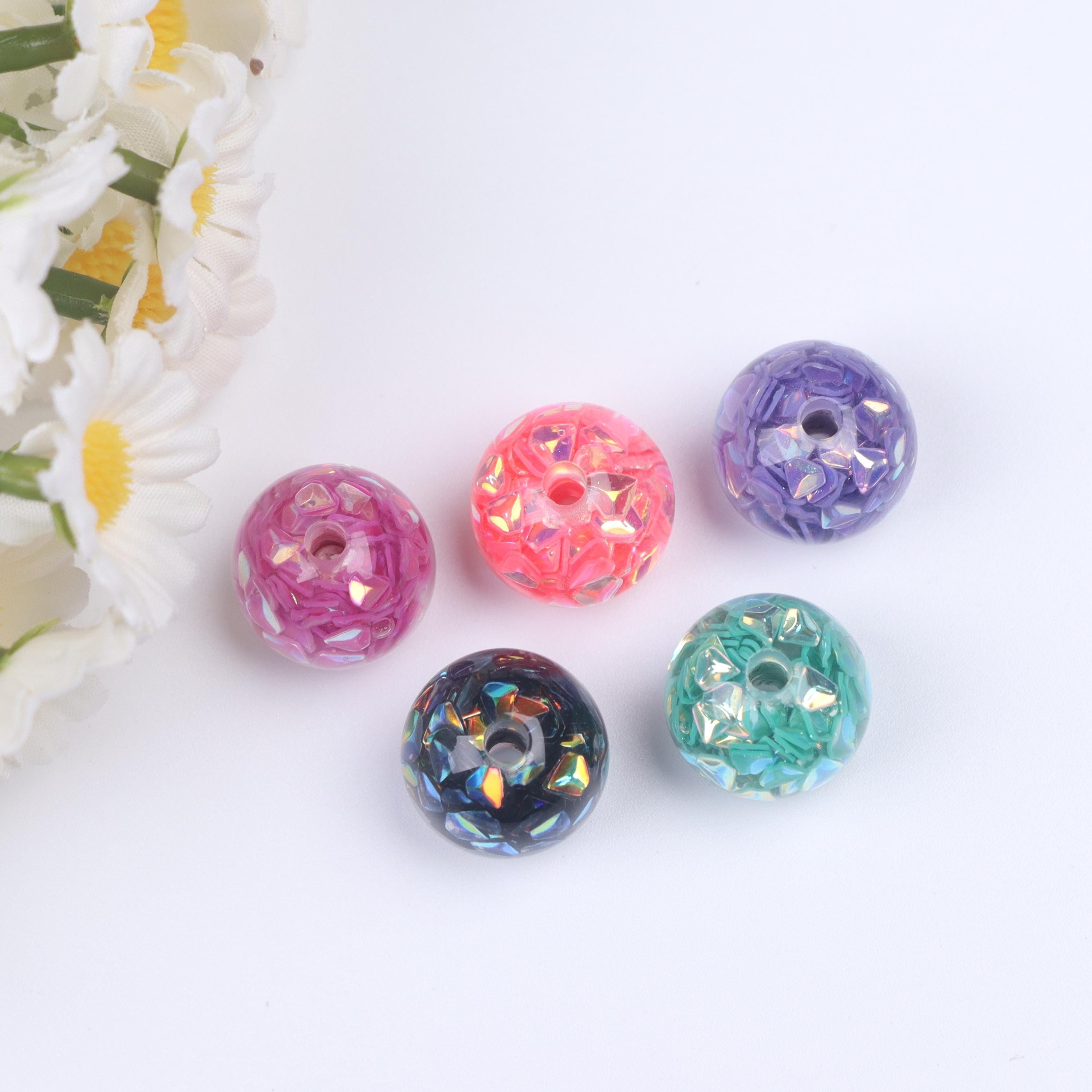 16MM Complex Mosaic Rhinestone Round Beads, Glittering and Translucent ...