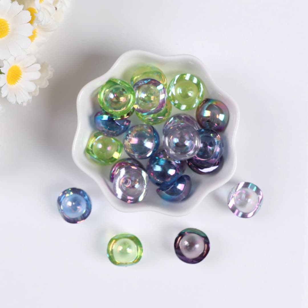 Transparent Clear Colorful Acrylic Beads, Crystal-clear Beads ...