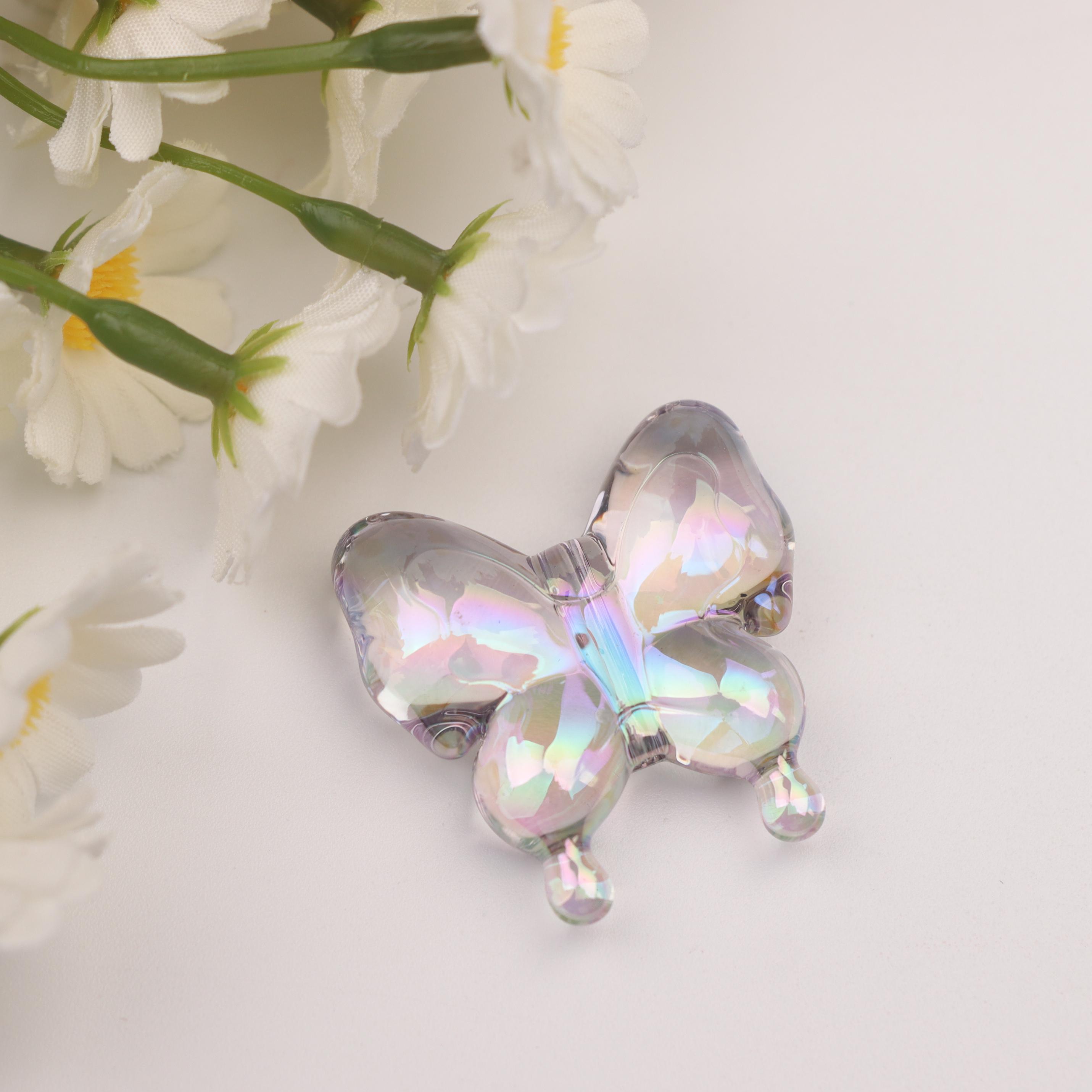 Smooth Jelly Colored Balloon Butterfly Beads, Butterfly Charms, Cute ...