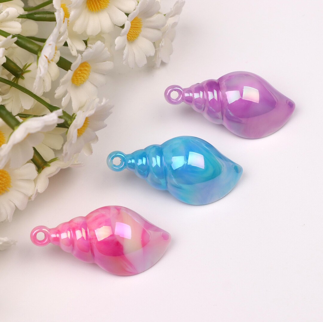 Field Snails, Conch Beads, DIY Earrings, Sea Life Animal Beads, Craft ...