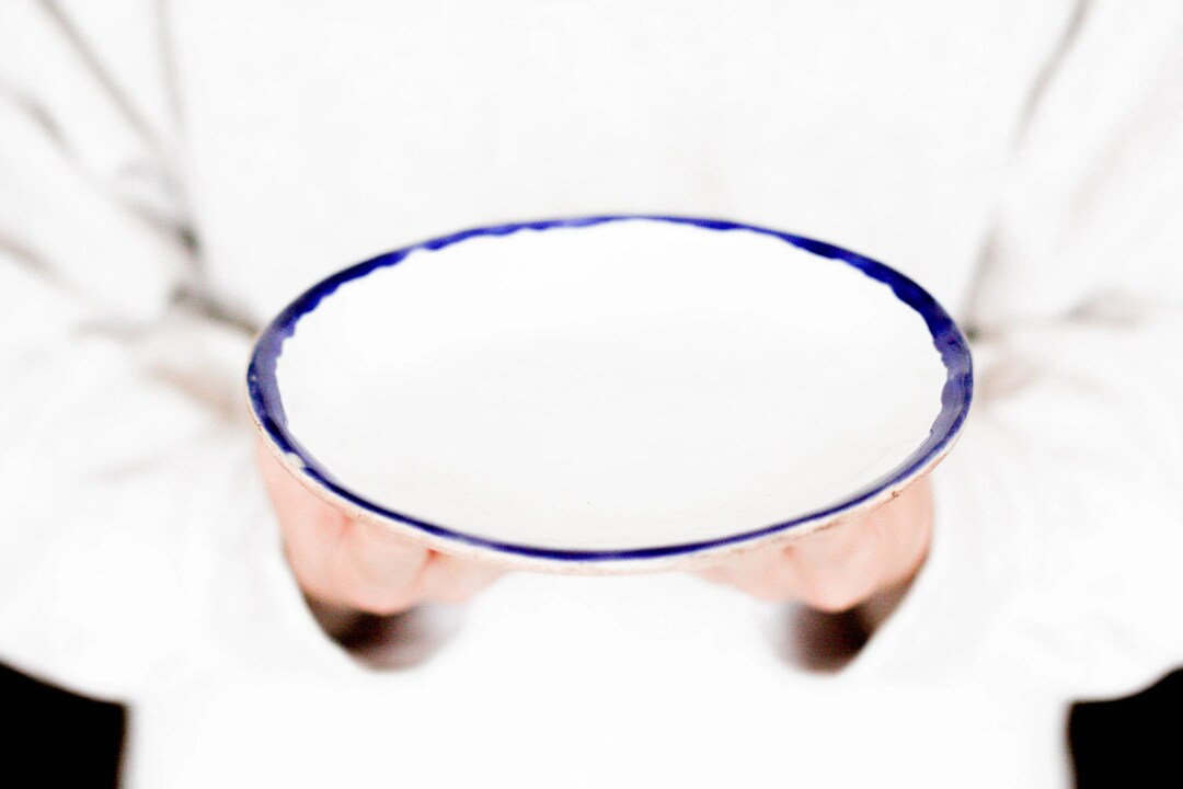 Blue Plate Color Plate Small Plate Pottery Plates Ring Plate Pottery ...